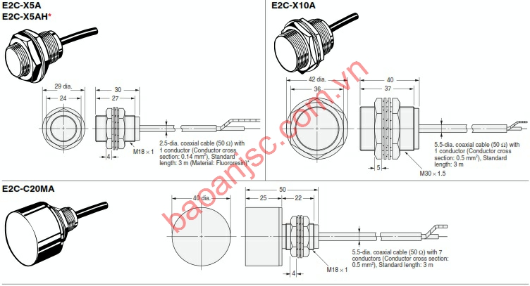 - Omron Proximity sensor E2C series - baoanjsc.com.vn